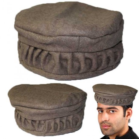 Pakol Afghan Pakistanais Laine - Boutique Indienne